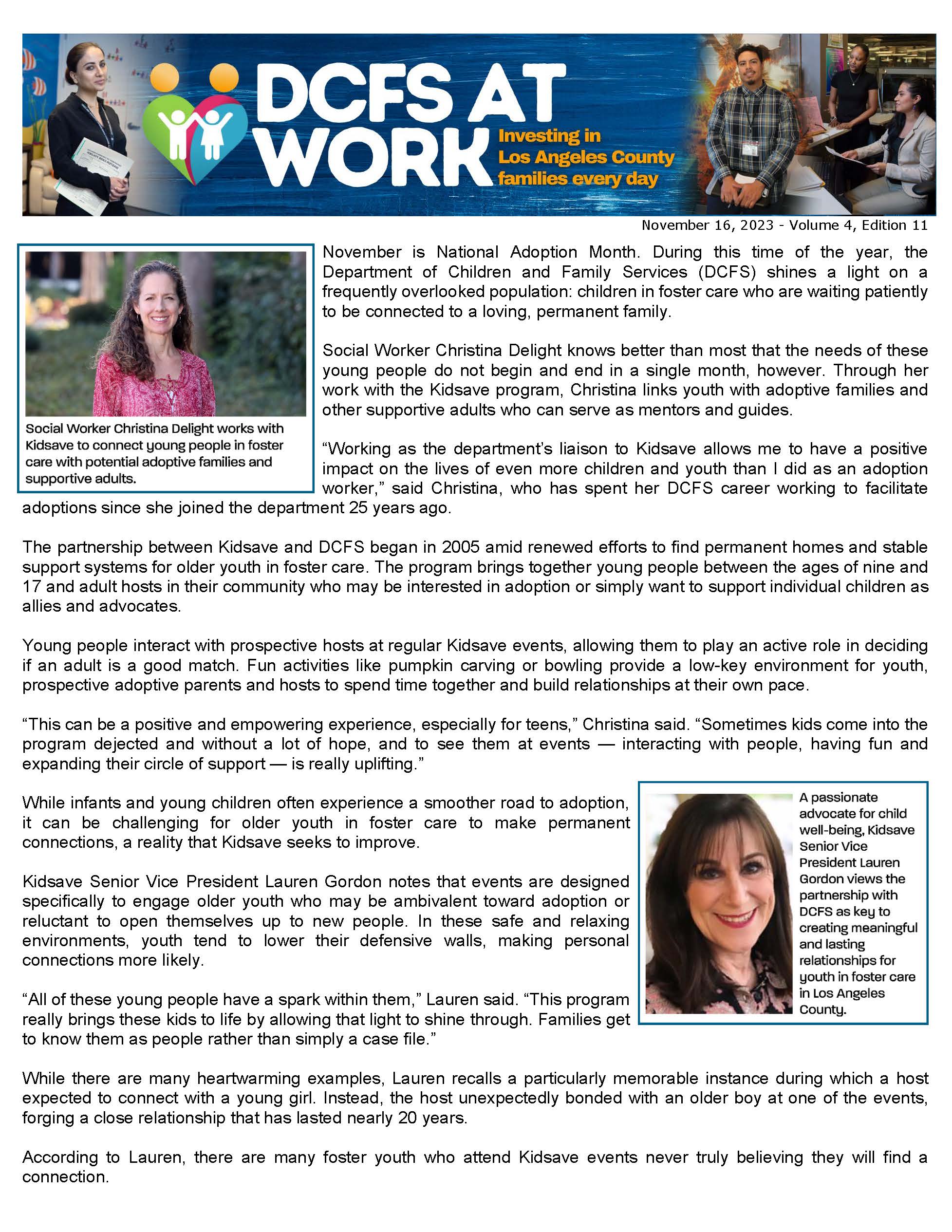 DCFS Newsletter | Los Angeles County Department of Children and Family ...